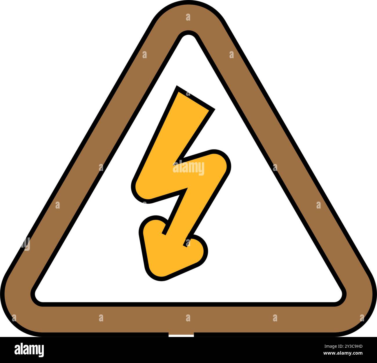 danger electricity icon color illustration Stock Vector Image & Art - Alamy