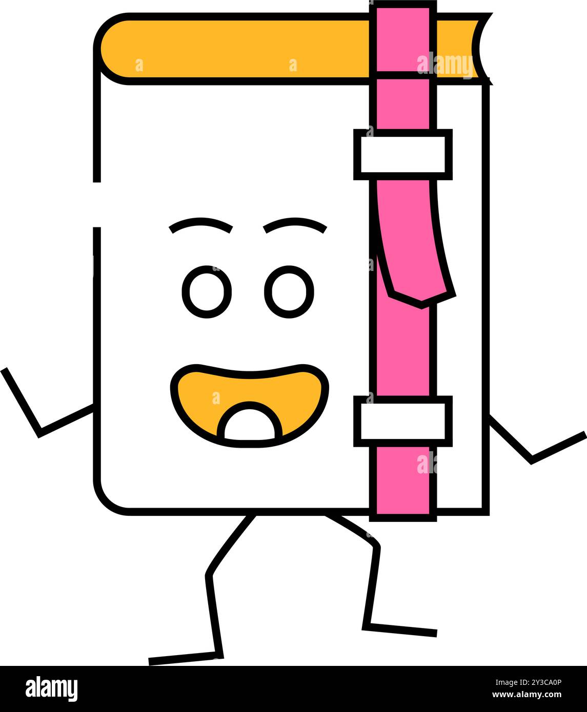 library book character icon color illustration Stock Vector Image & Art ...