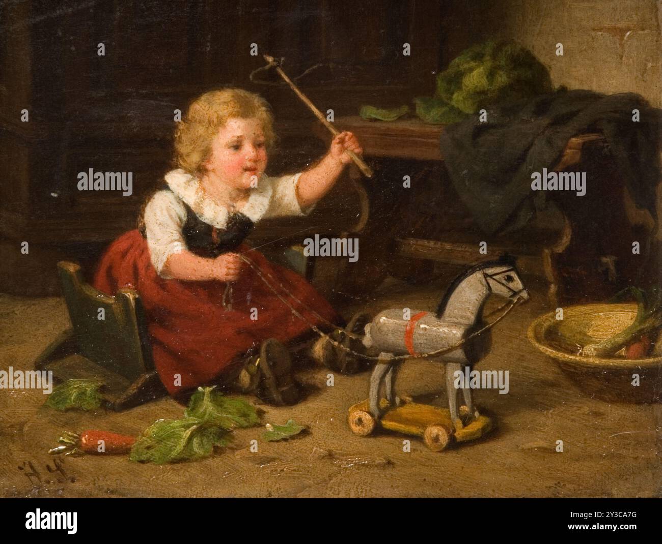 Childhood painting 1900 hi-res stock photography and images - Alamy