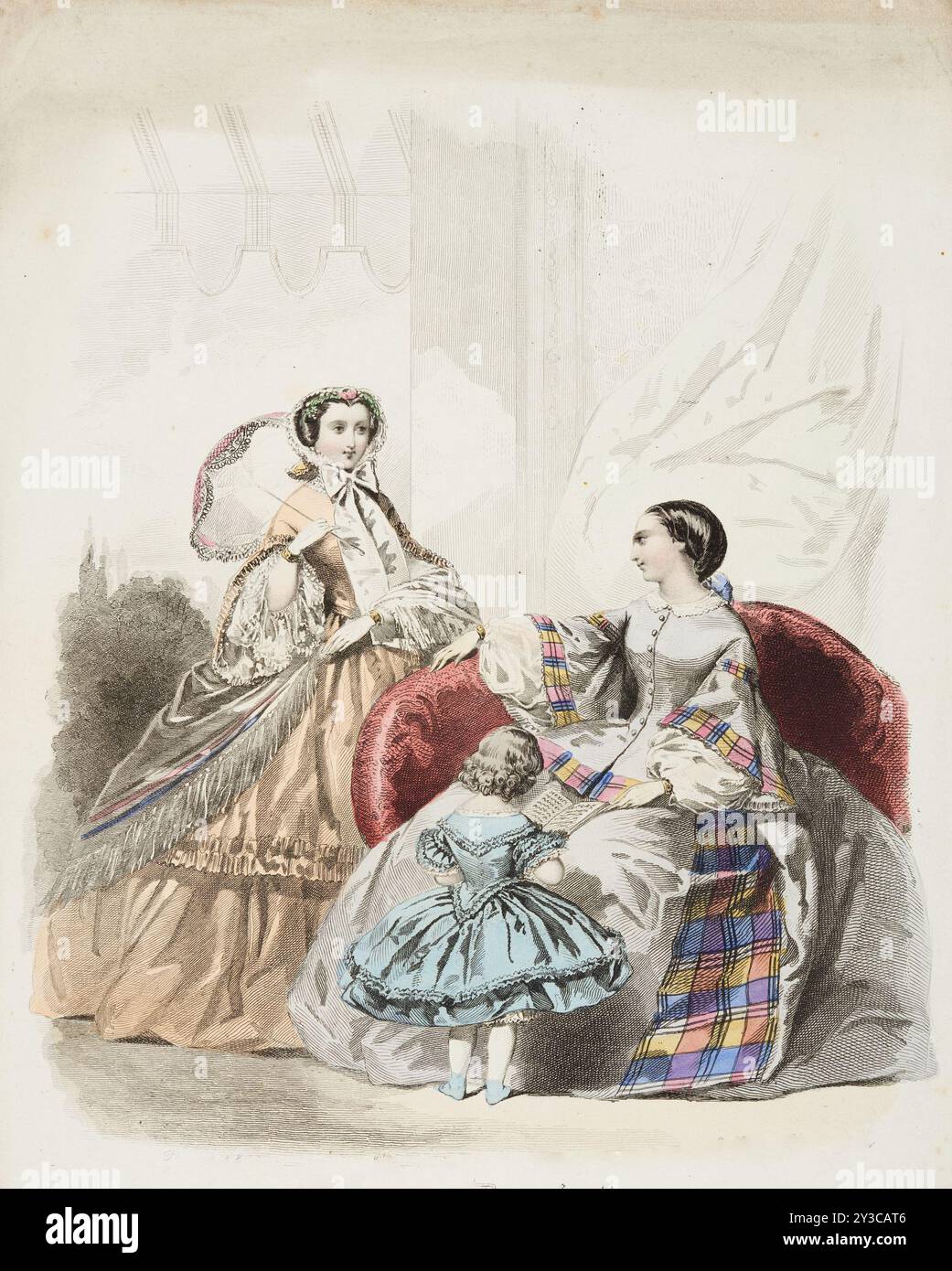Fashion plate 1858 hi-res stock photography and images - Alamy