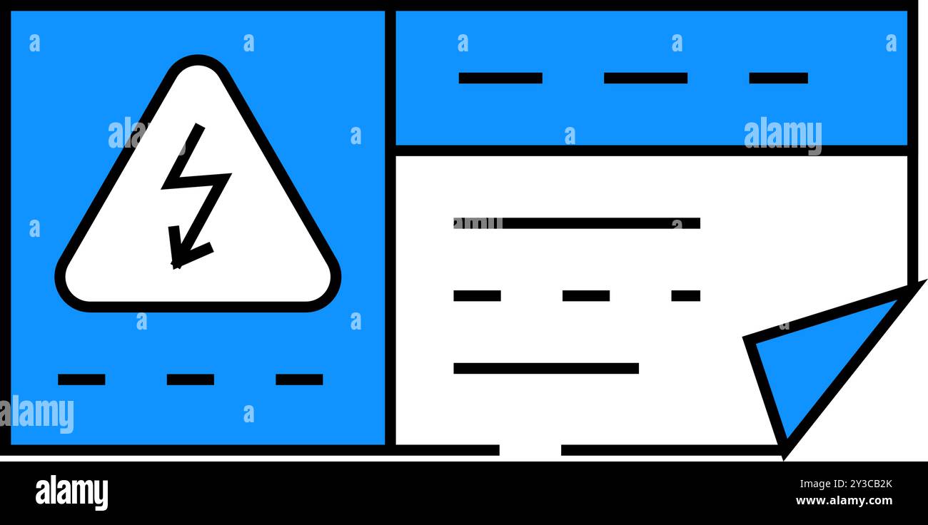 label electricity icon color illustration Stock Vector Image & Art - Alamy