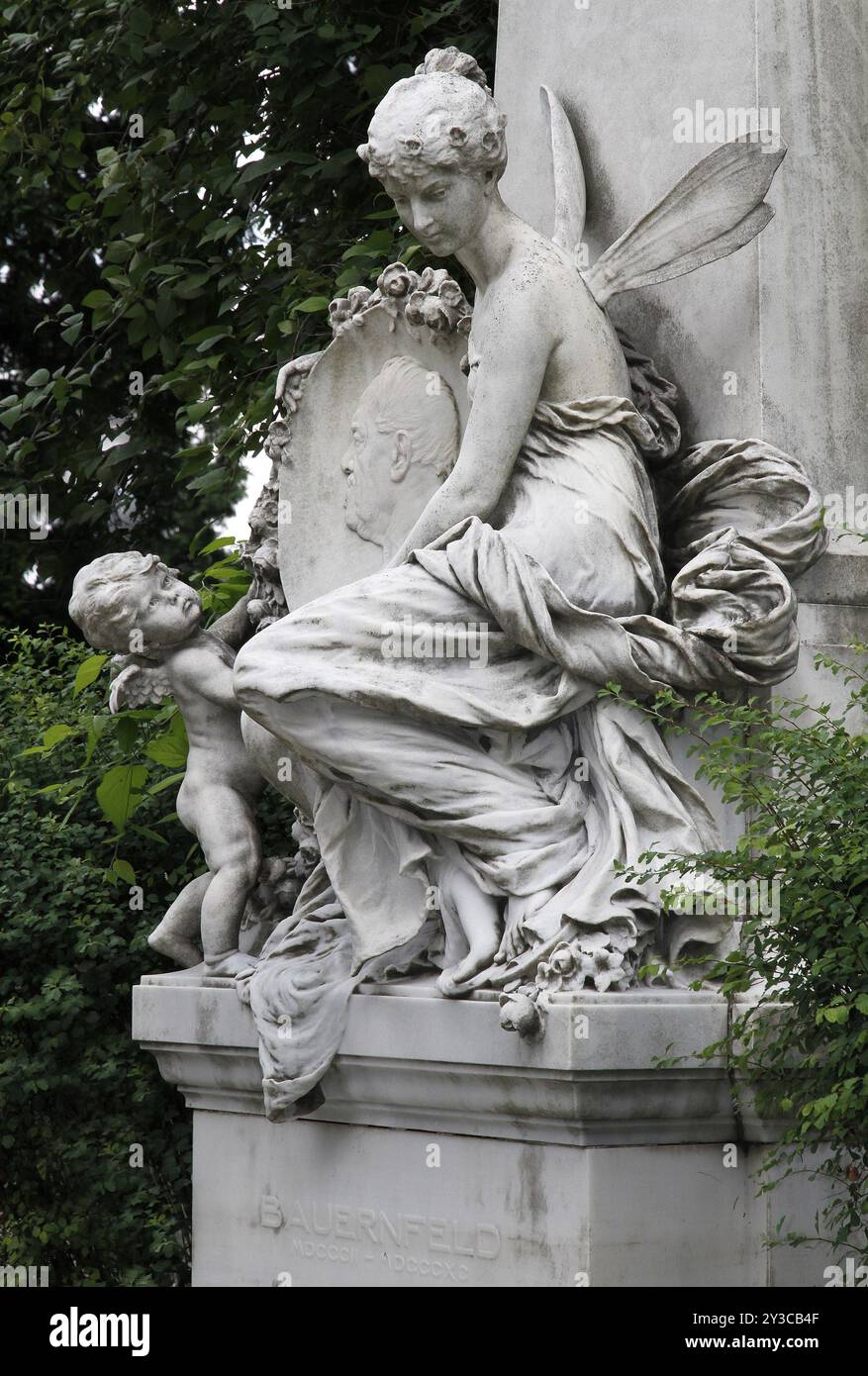Cemetery Angel Mourning Stock Photo - Alamy