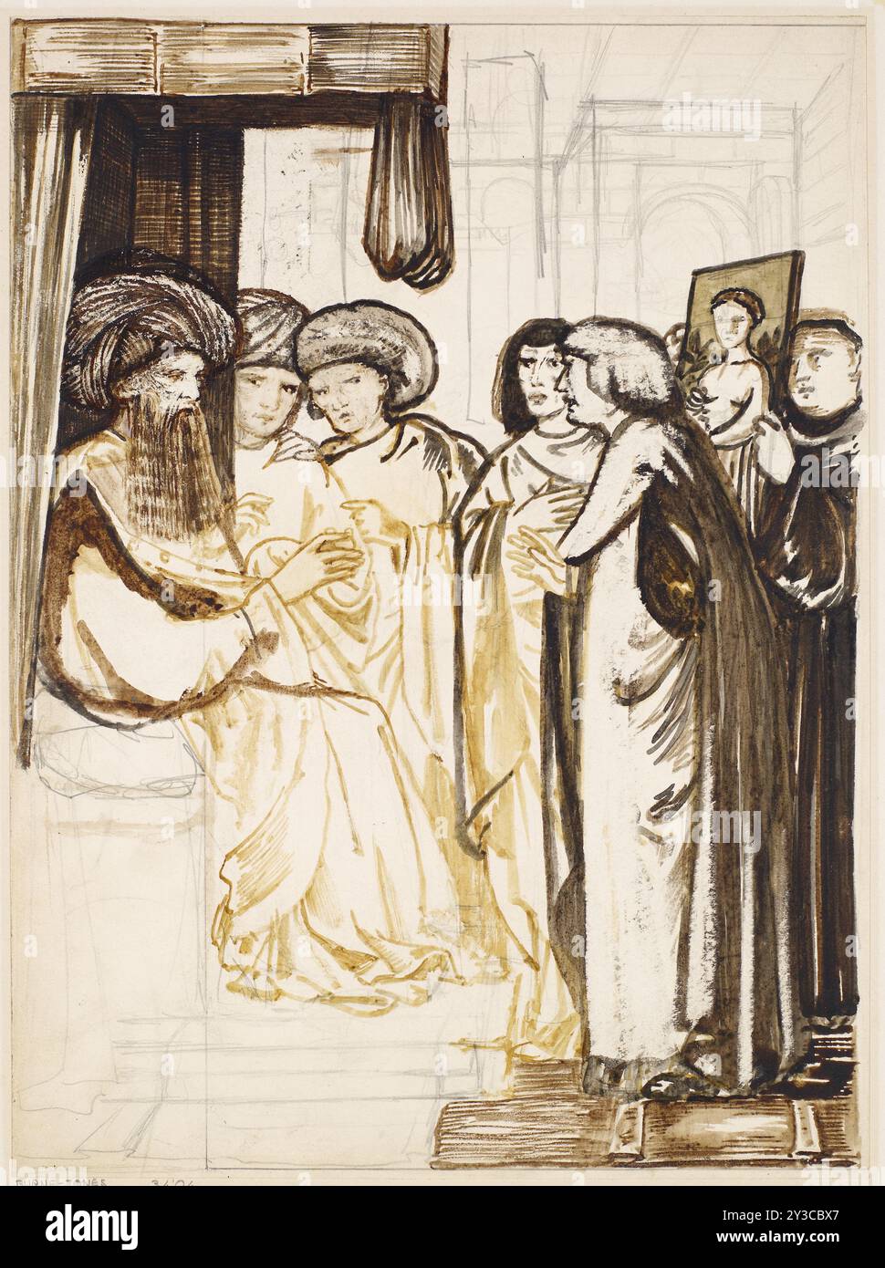 Chaucer's Man of Law's Tale - Design, 1862-1864. Sultan of Syria ...