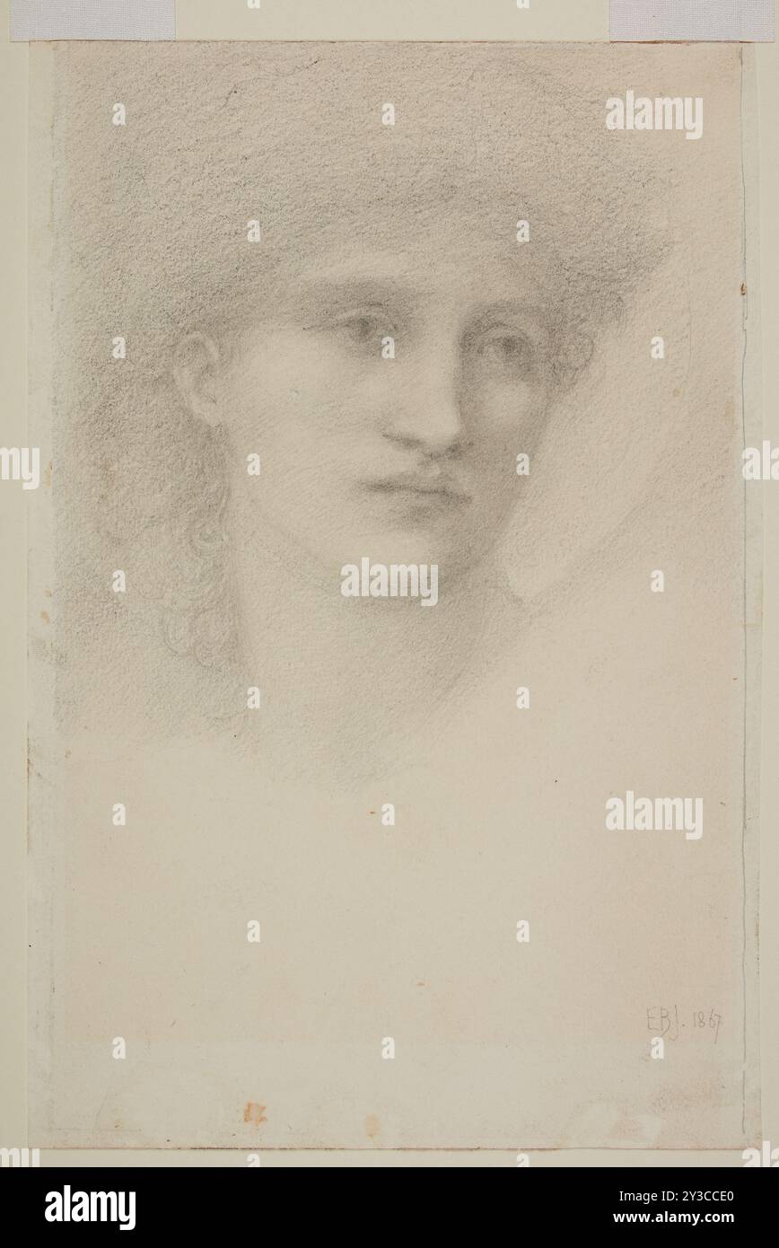 Cupid delivering Psyche - Study of Maria Zambaco for head of Psyche ...