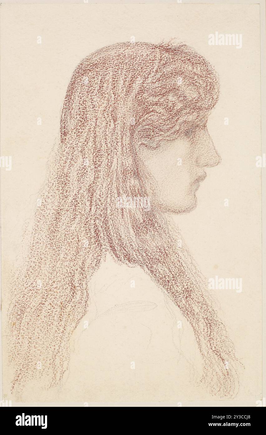 Maria Zambaco - Profile Study, 1866. Sculptor and artist's model of ...