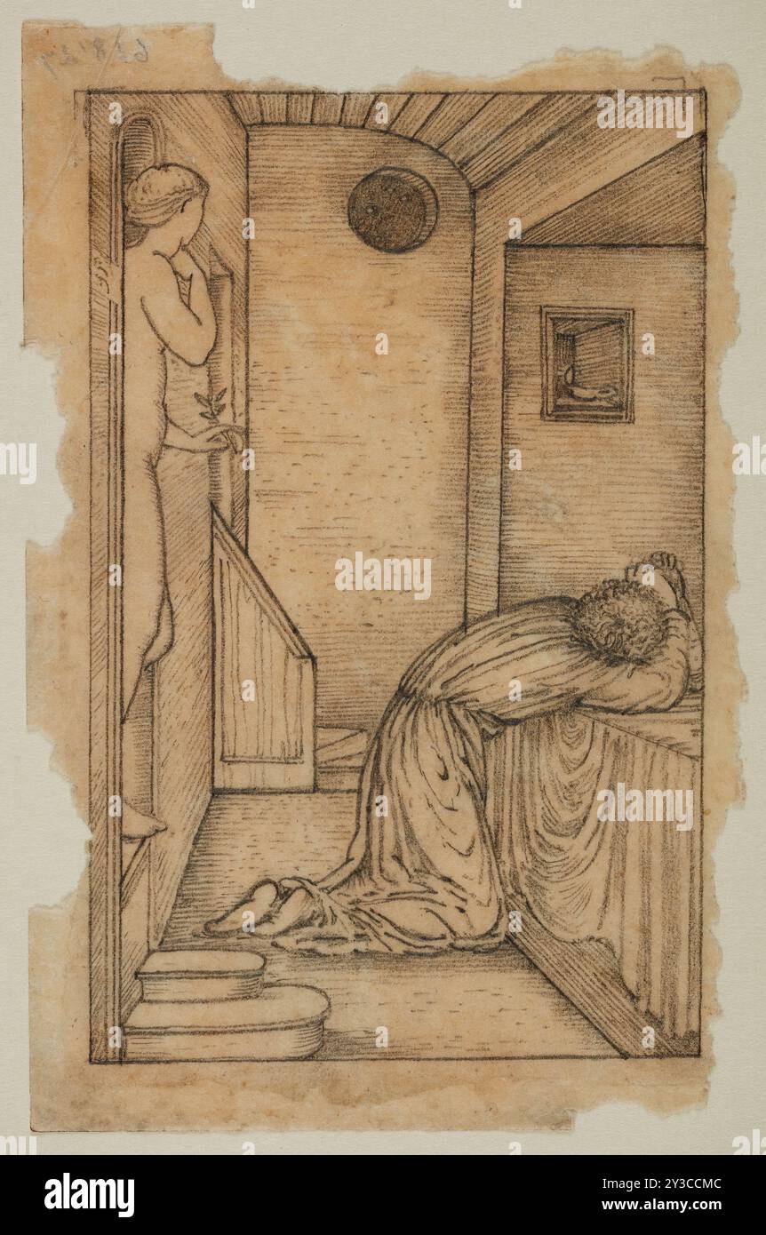 Pygmalion and the Image - Study for Pygmalion praying, 1867. In Greek ...