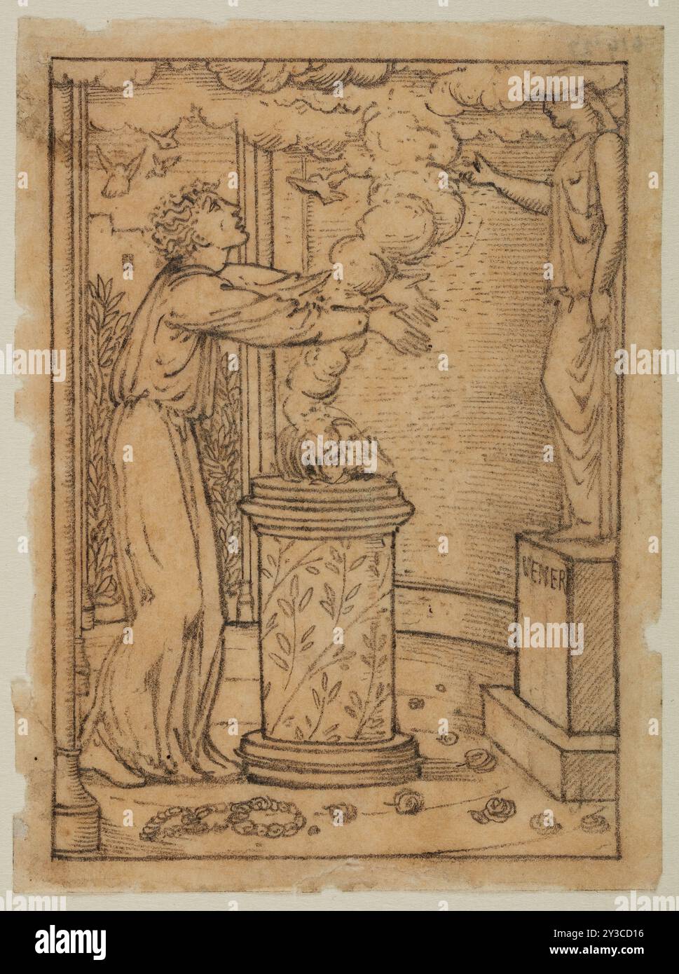 Pygmalion and the Image - Study for Pygmalion offering Incense to Venus ...