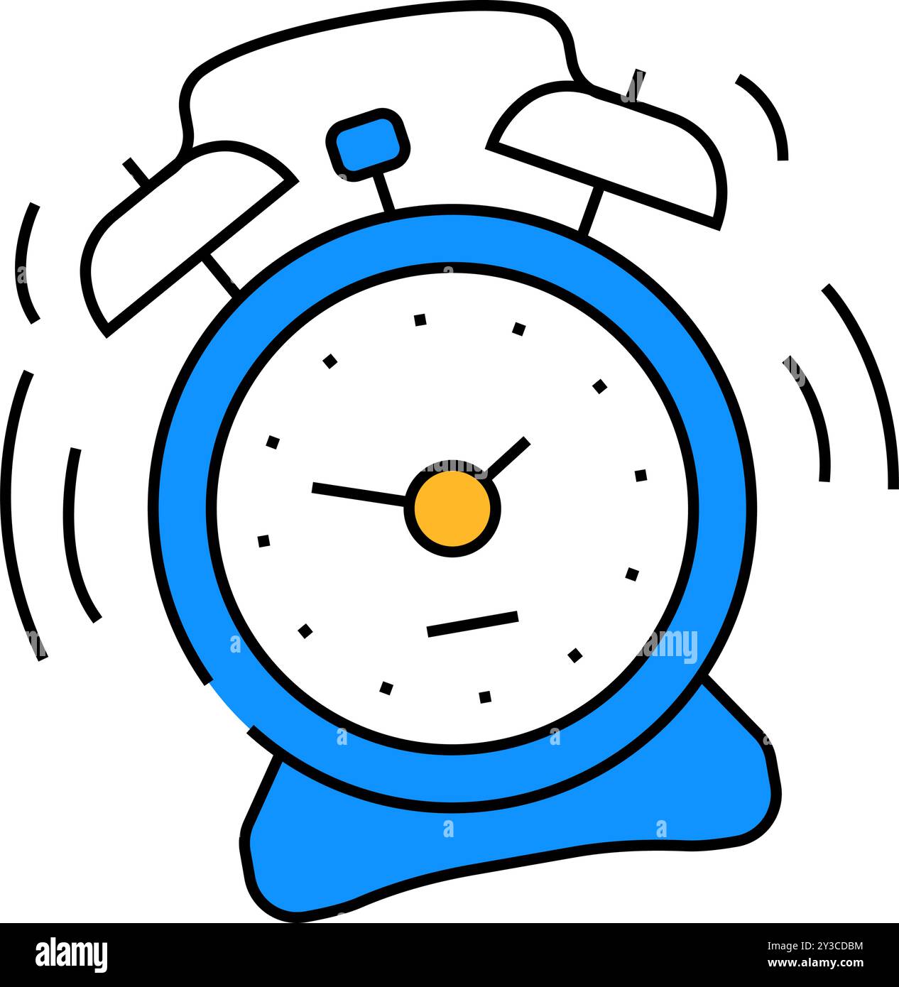 alarm clock alert icon color illustration Stock Vector Image & Art - Alamy