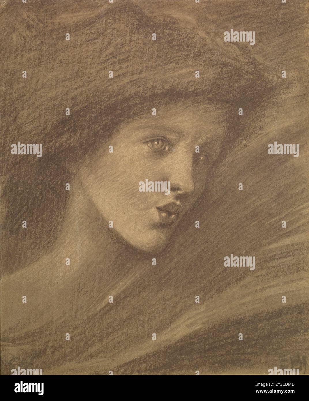 The Song of Solomon - study of a zephyr for 'Sponsa de Libano' (The ...