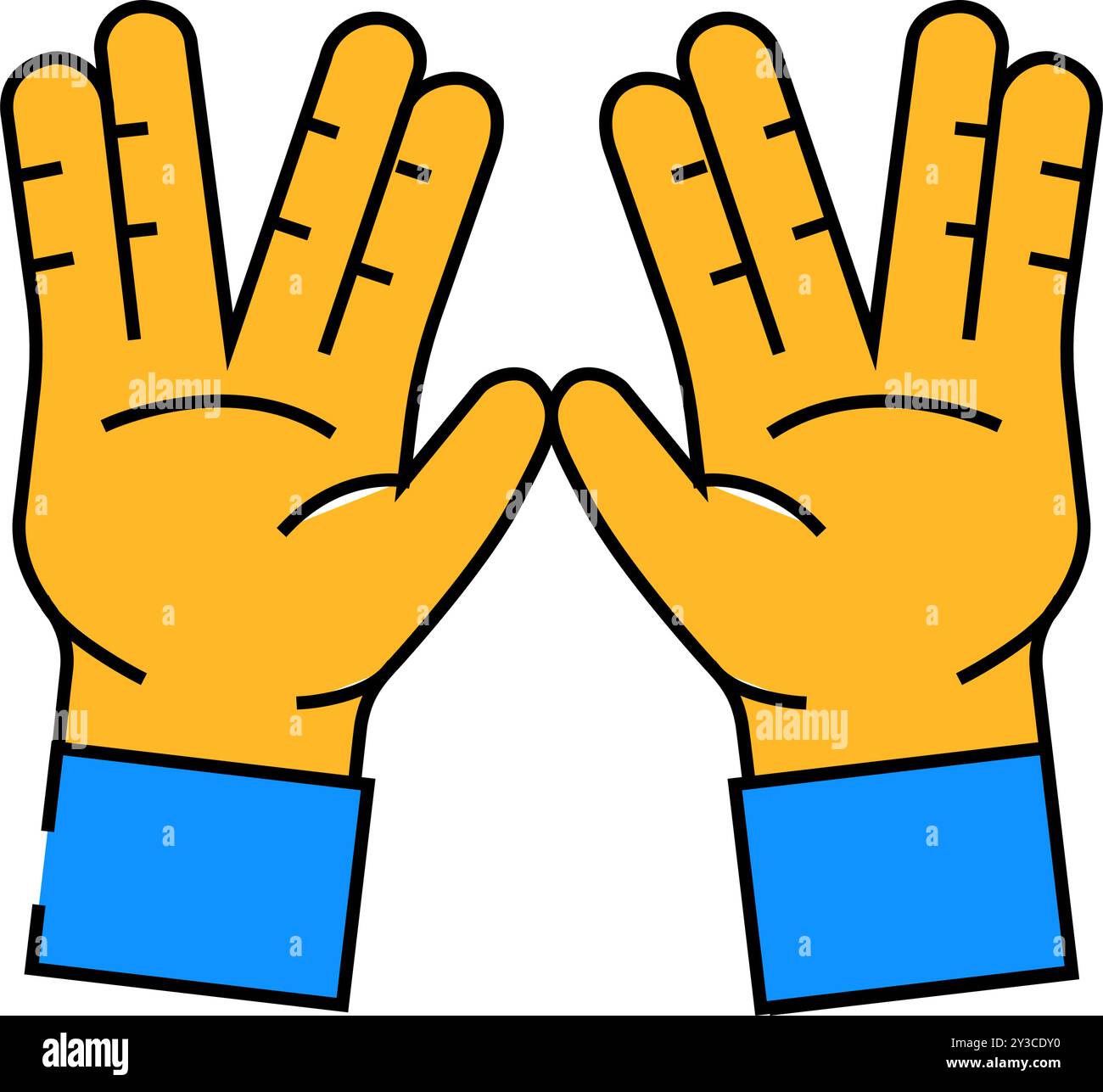 jewish prayer gesture icon color illustration Stock Vector Image & Art ...