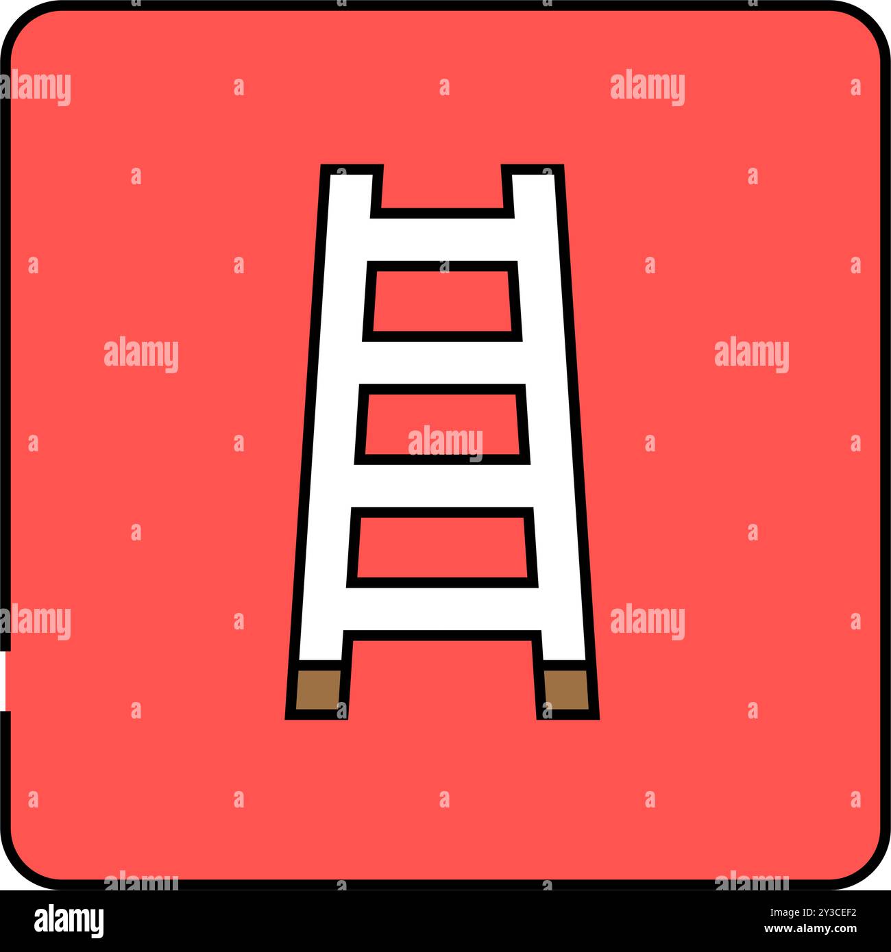 fire ladder emergency icon color illustration Stock Vector Image & Art ...