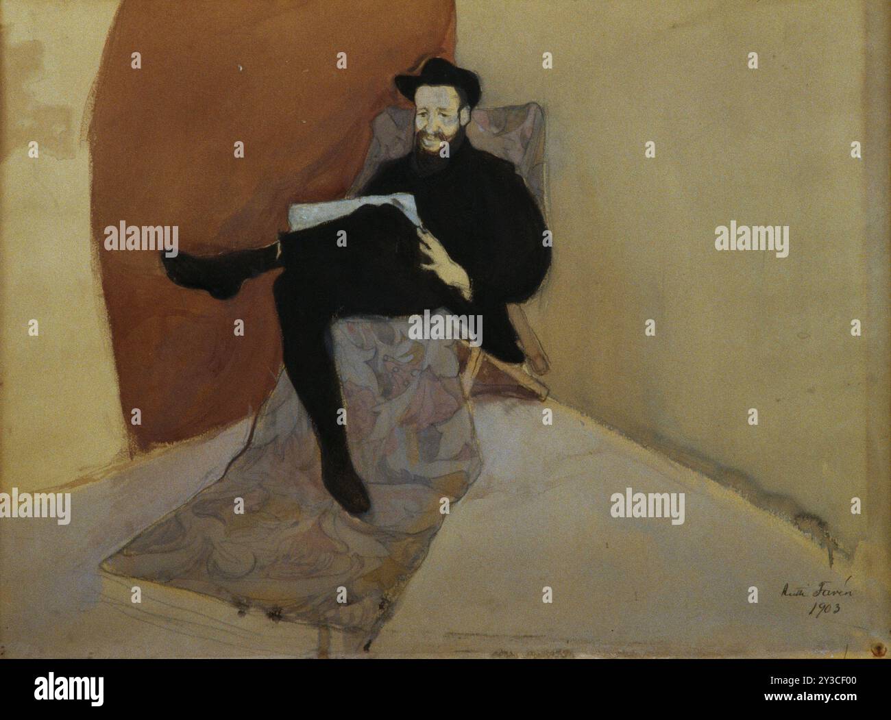 Portrait of Hugo Simberg, 1903 Stock Photo - Alamy