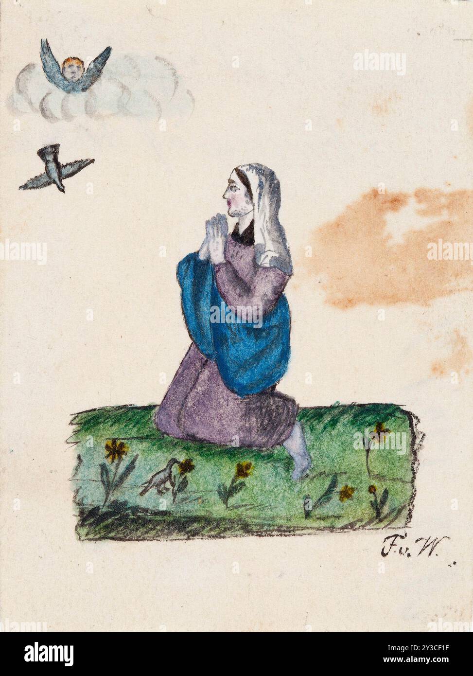 Apparition of the virgin mary painting hi-res stock photography and ...