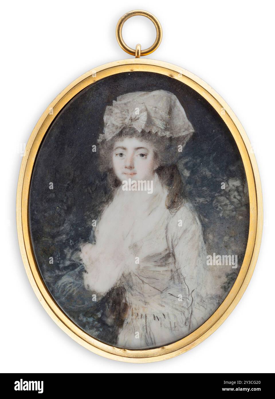 Oval female portrait Cut Out Stock Images & Pictures - Alamy