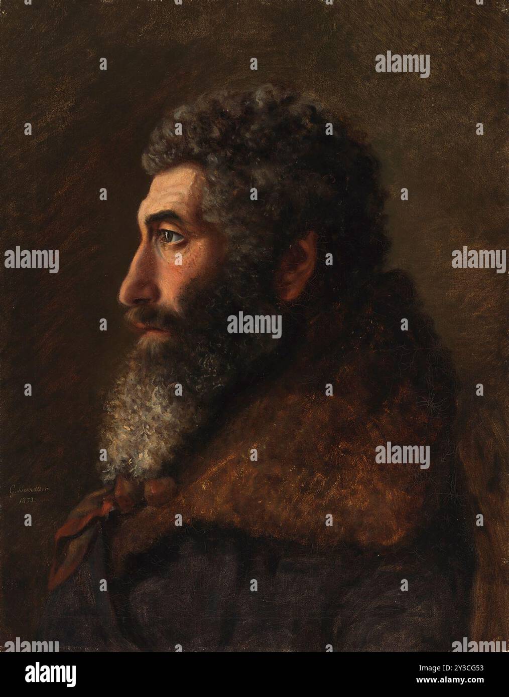 Portrait of a Jewish Man, 1873 Stock Photo - Alamy