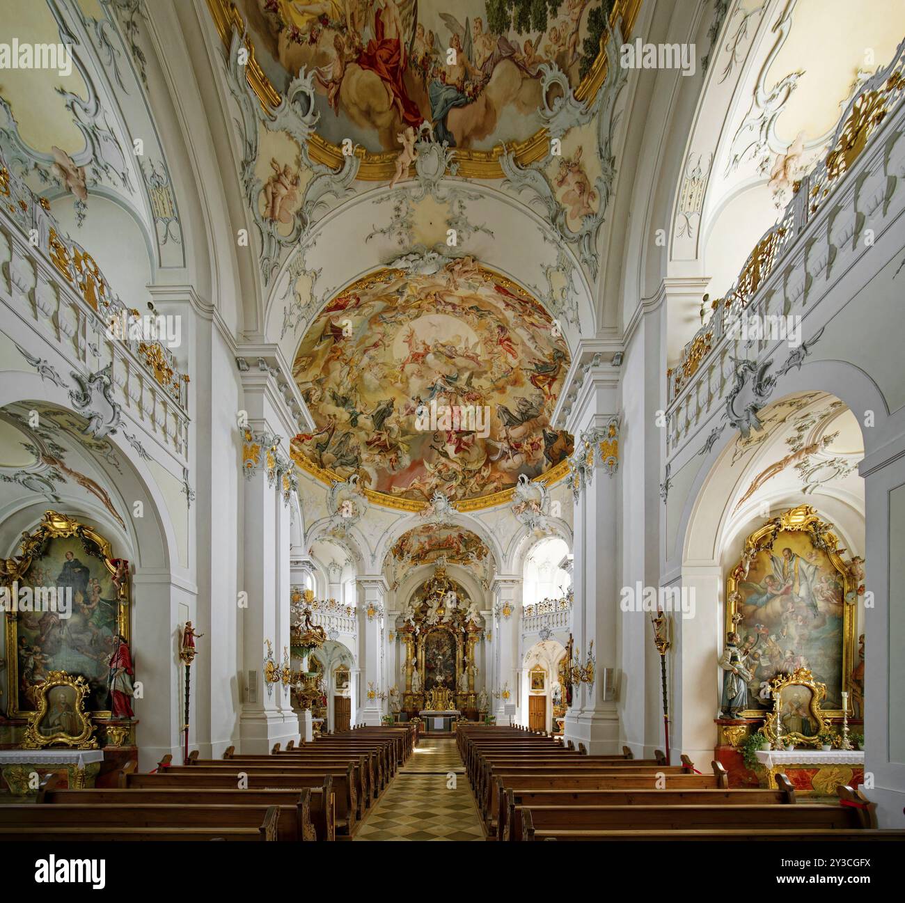 Catholic parish church of St Marinus and Anianus, former abbey church ...