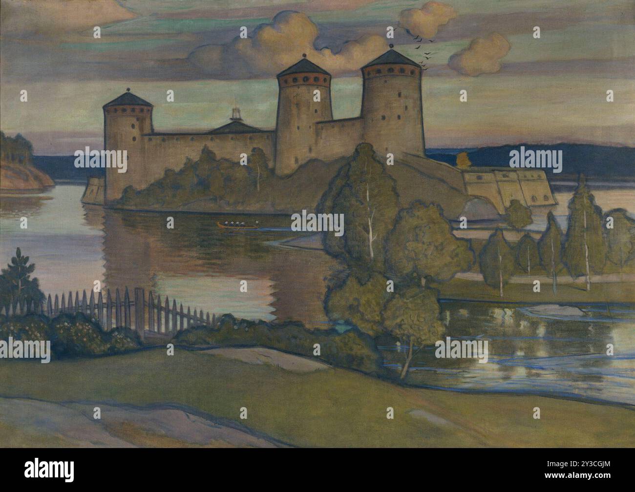 Olavinlinna, 1900. St Olaf's Castle is a 15th-century three-tower ...