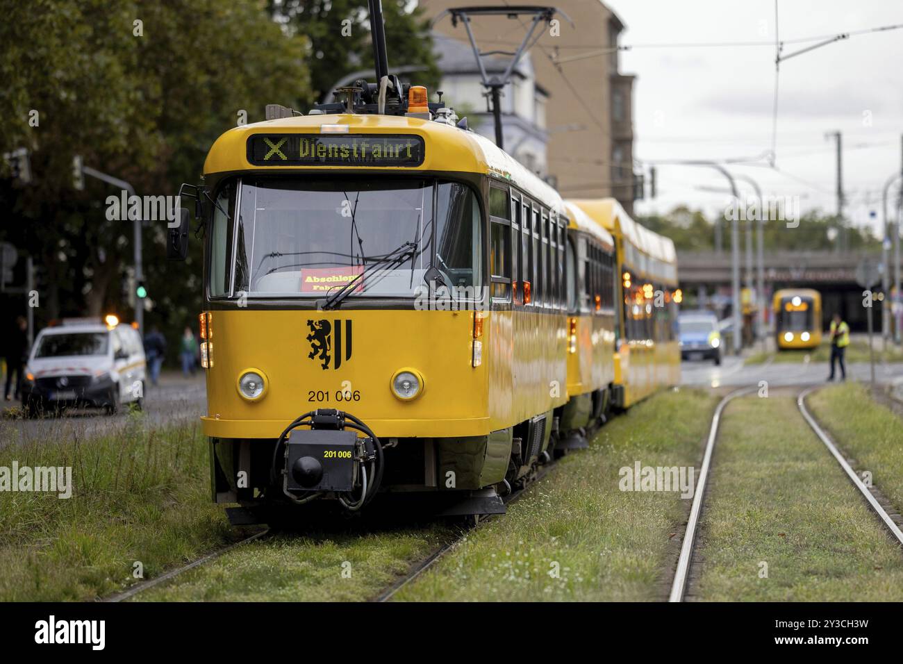 Following the collapse of parts of the Carola Bridge in Dresden, the ...