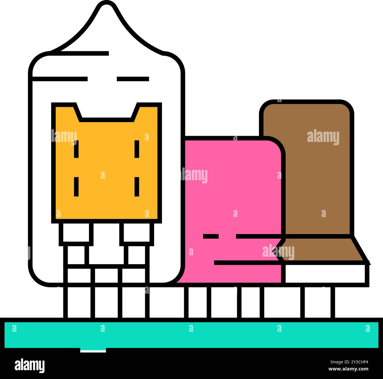 analog electronics icon color illustration Stock Vector Image & Art - Alamy