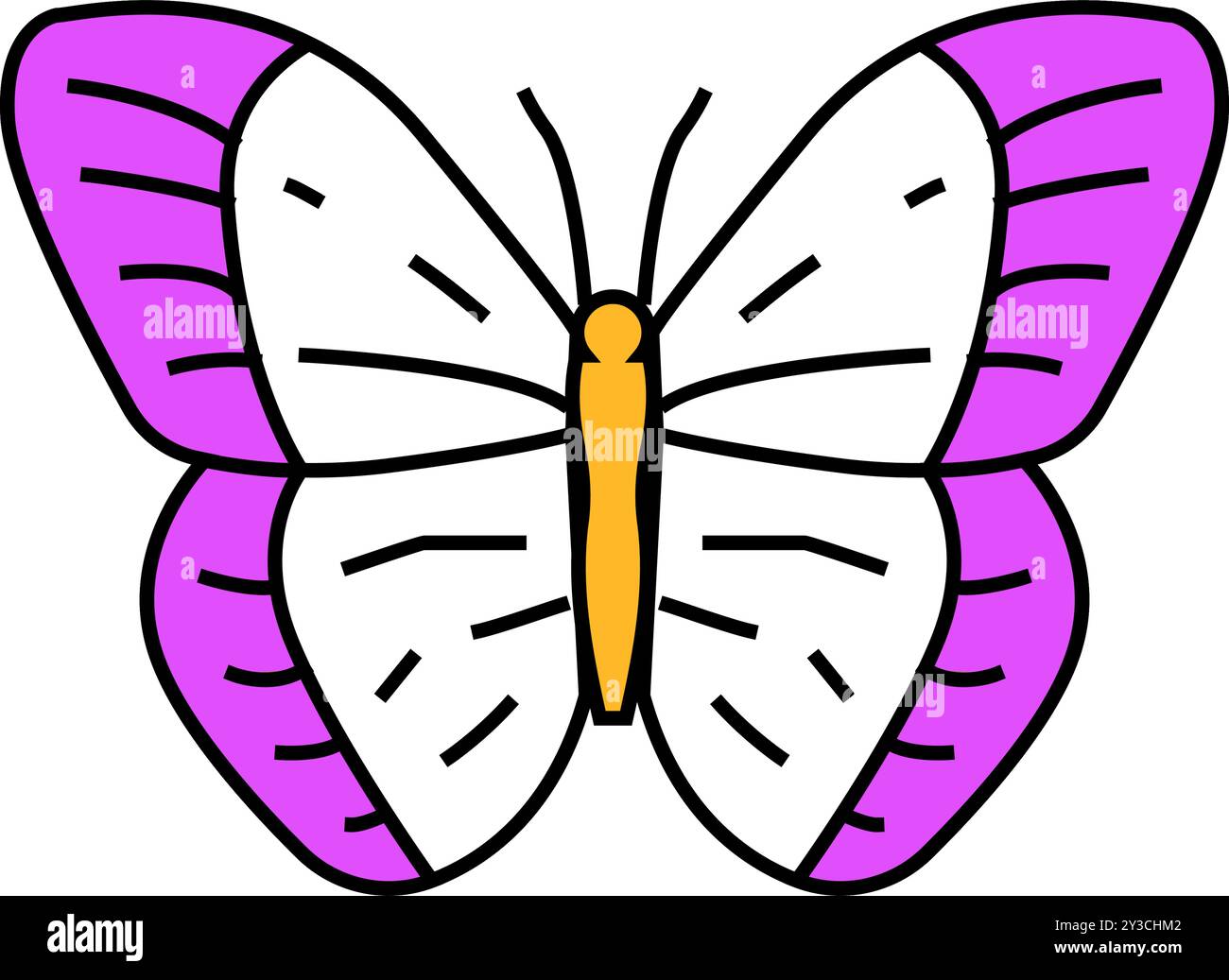 orange sulfur summer icon color illustration Stock Vector Image & Art ...