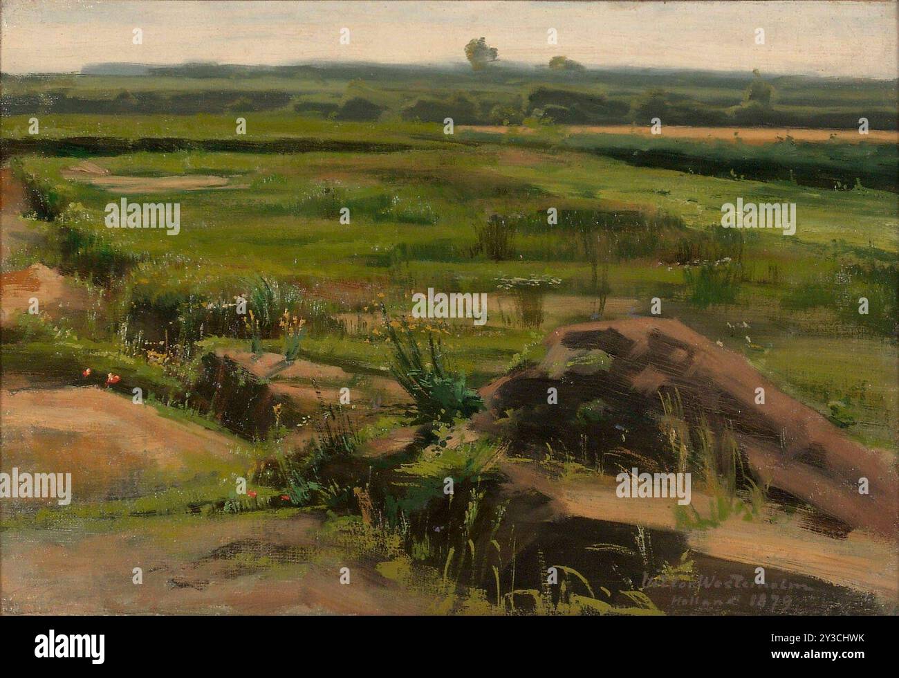 Dutch Plain Landscape, 1879 Stock Photo - Alamy