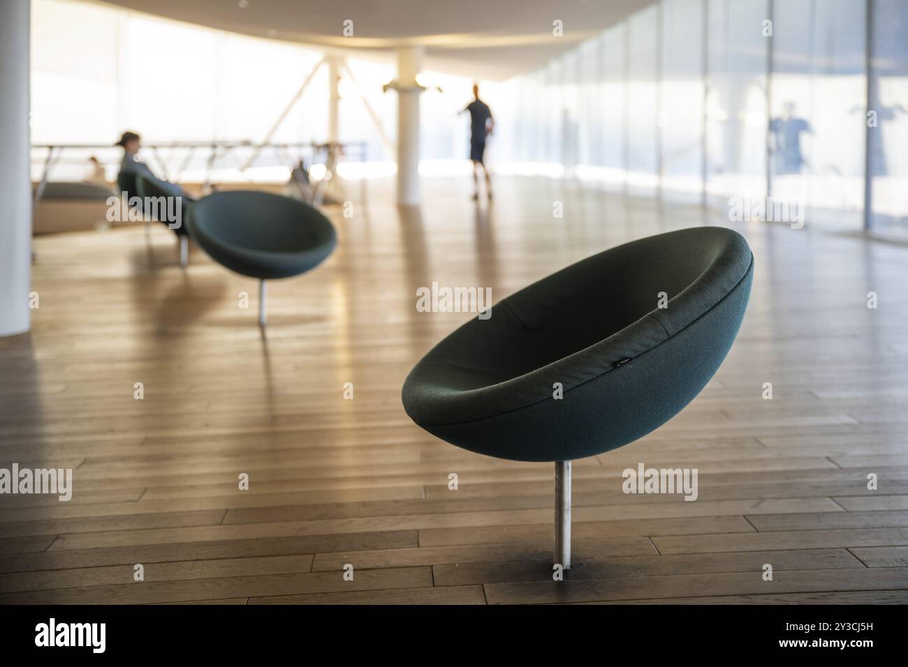 Reading chair, upper floor, Oodi Central Library and Cultural Centre ...