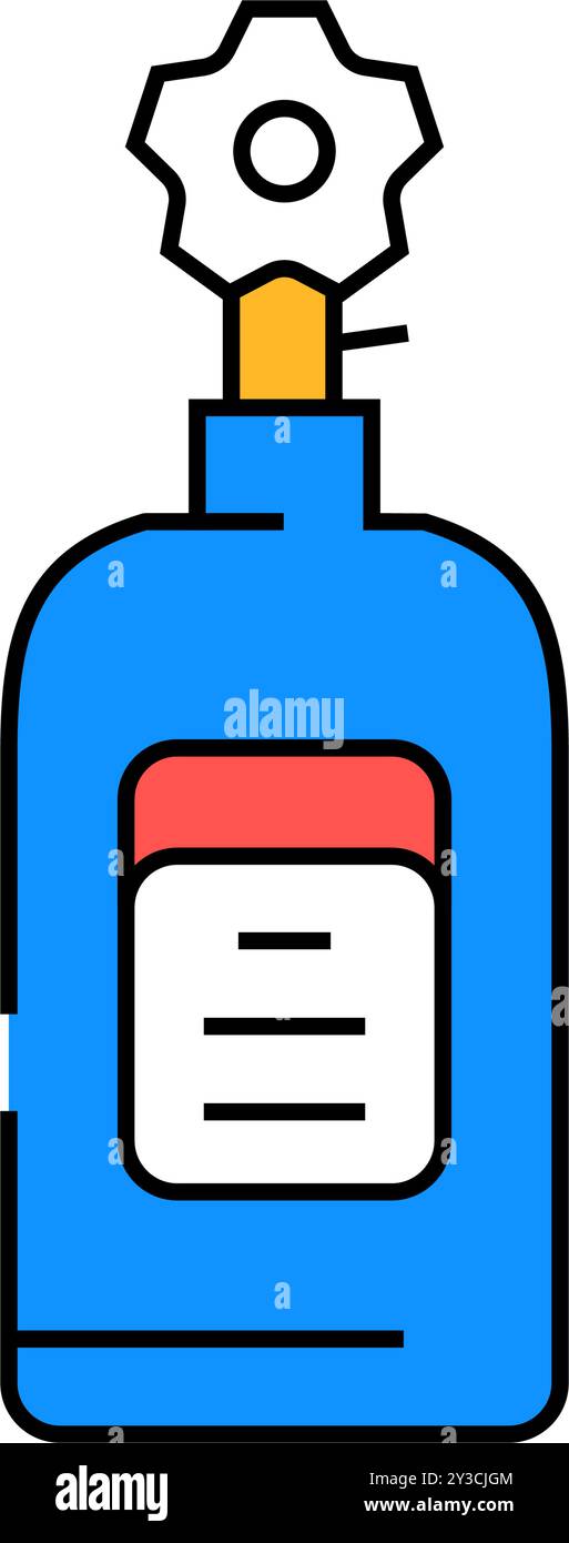 nitrous oxide racing vehicle icon color illustration Stock Vector Image ...