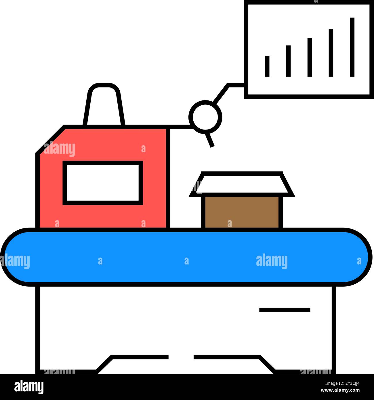 lean manufacturing mechanical engineer icon color illustration Stock ...
