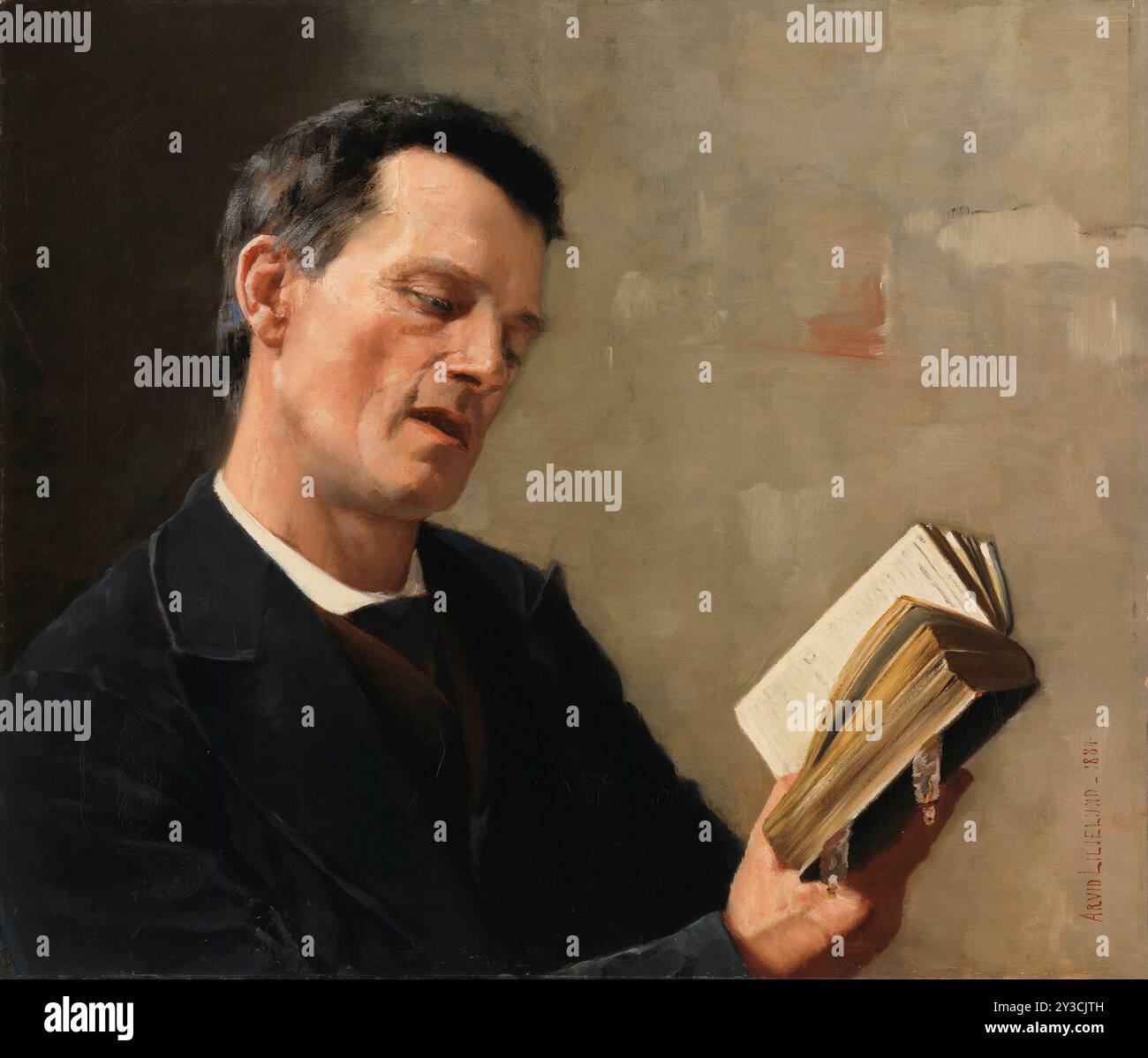 Man Singing Hymn, 1884 Stock Photo - Alamy