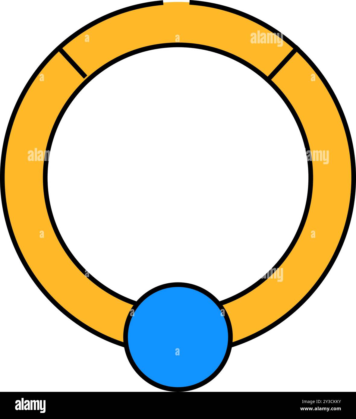 ring piercing icon color illustration Stock Vector Image & Art - Alamy