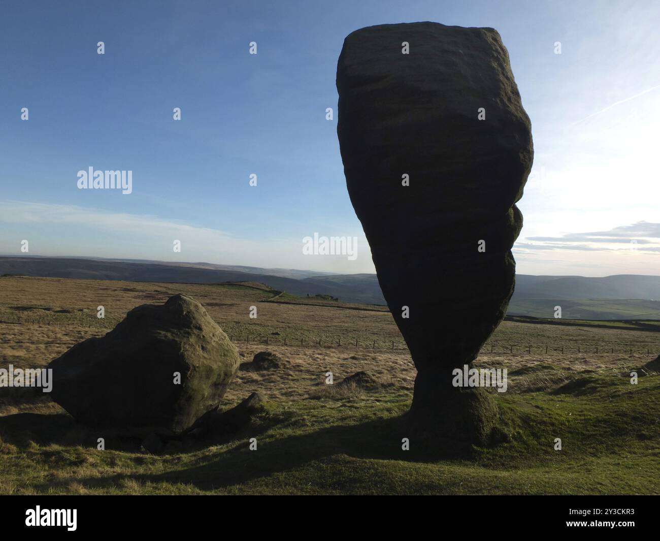 The great bridestone a large natural monolithic rock formation on west ...