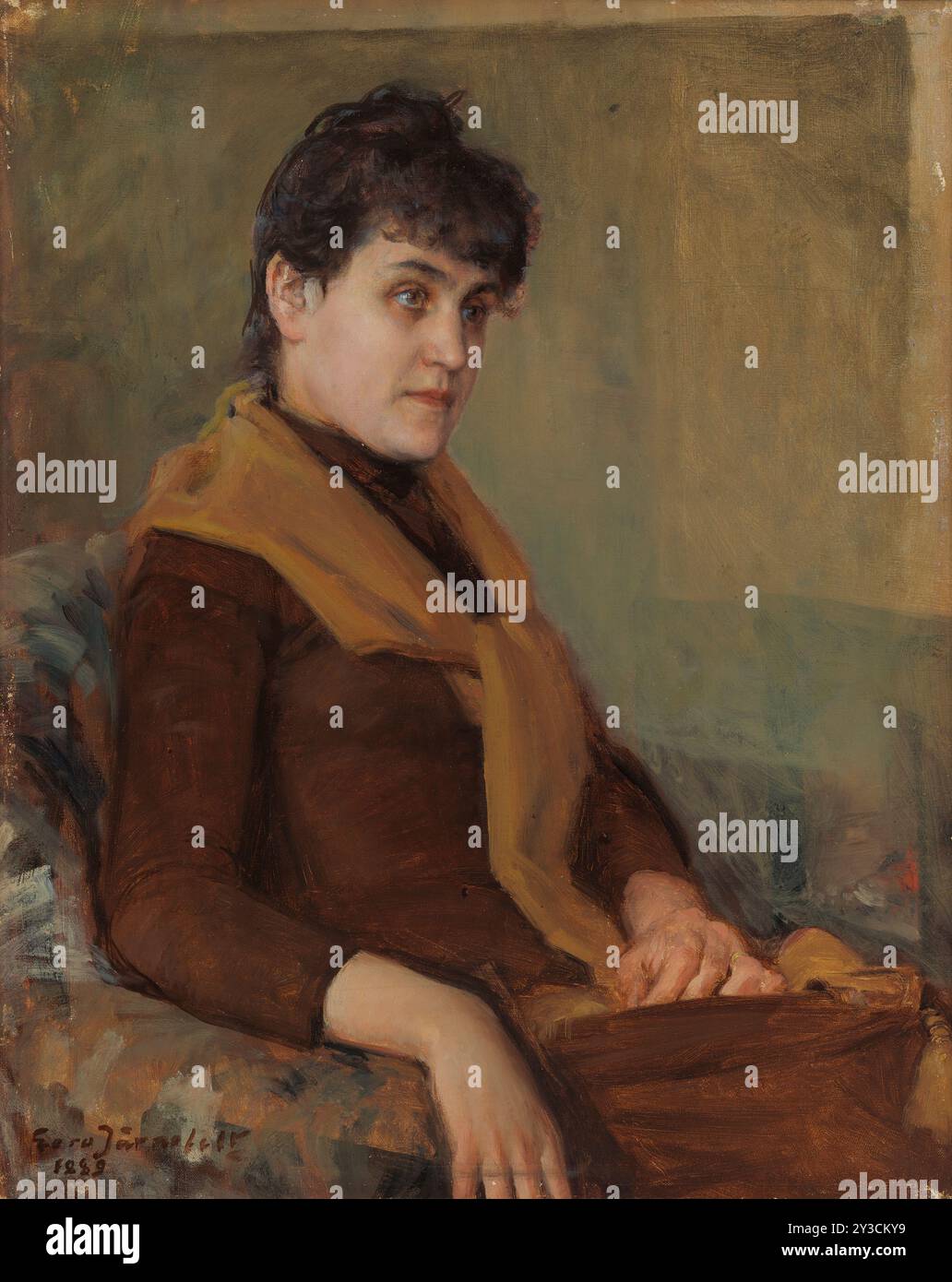 Engagement Portrait of Saimi, 1889 Stock Photo - Alamy