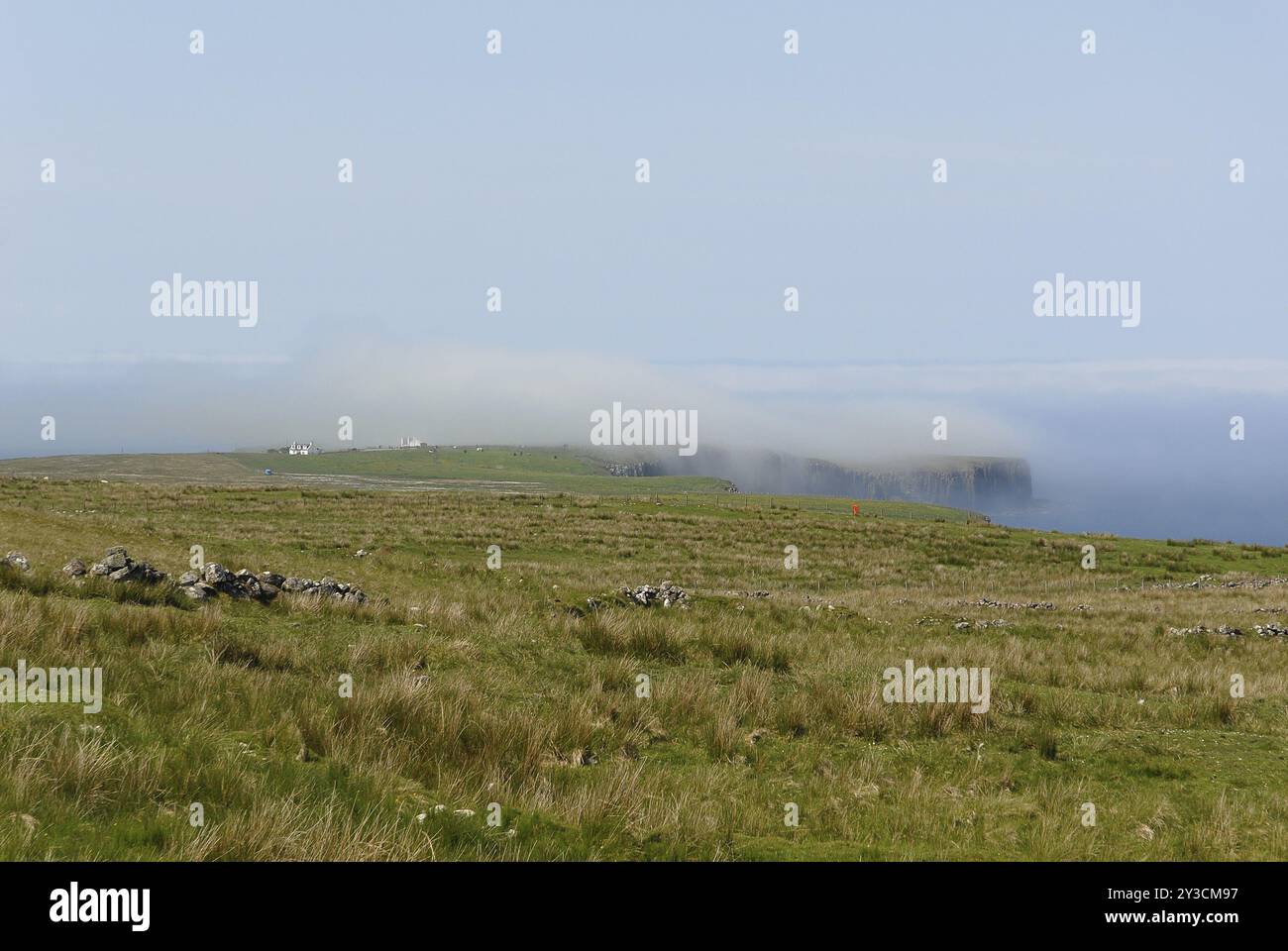 Fog, Cliff, Kilvaxter, Kilmuir, Scotland, Great Britain Stock Photo - Alamy