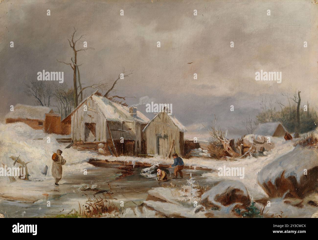 Winter Landscape, 1860-1869 Stock Photo - Alamy