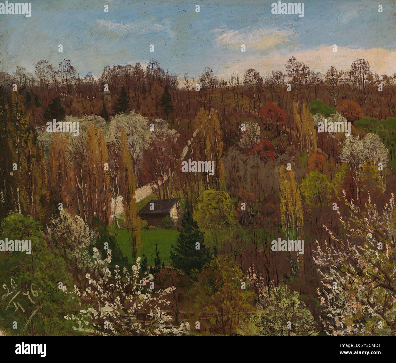 Spring Landscape, 1876 Stock Photo - Alamy