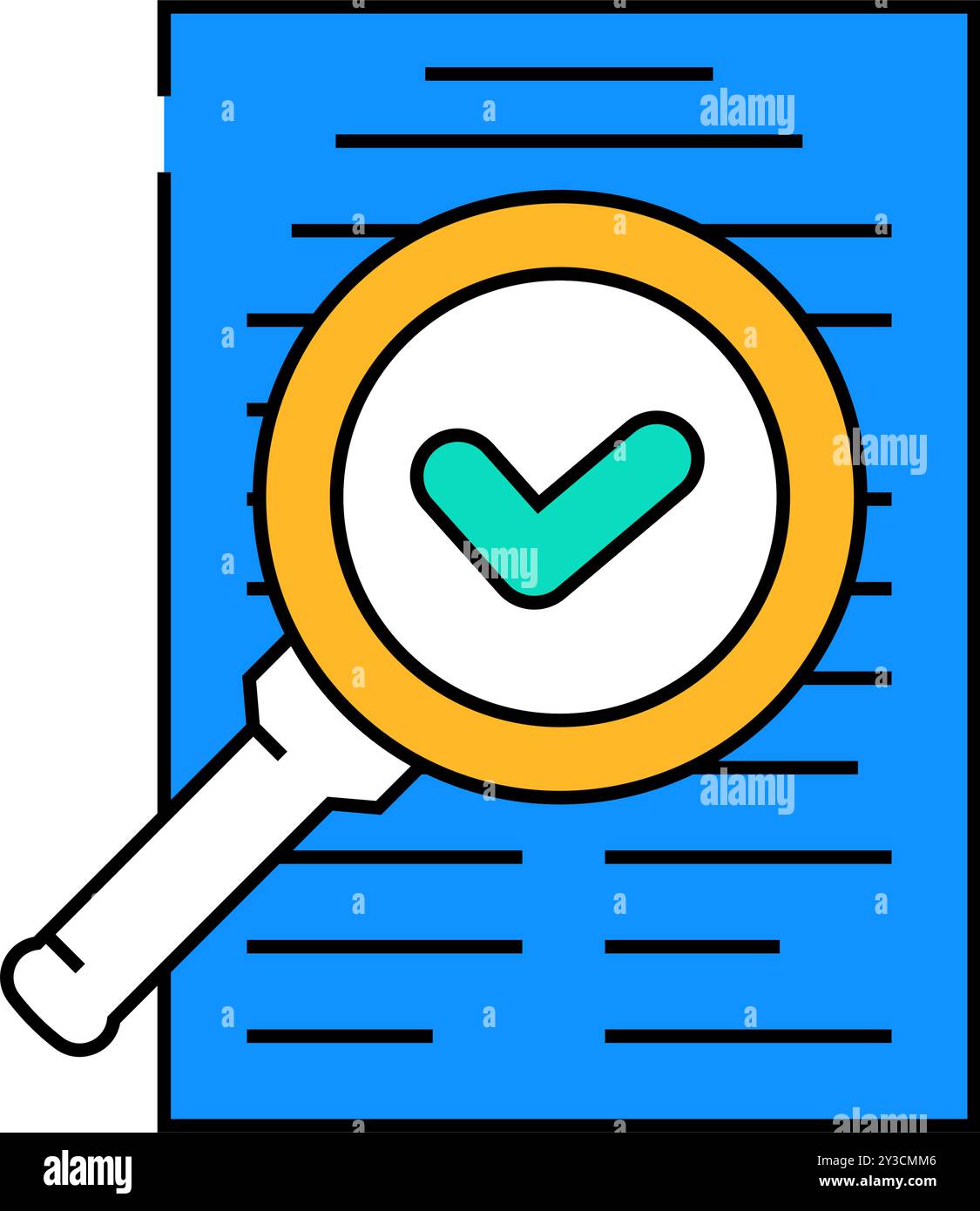 fact check news media icon color illustration Stock Vector Image & Art ...