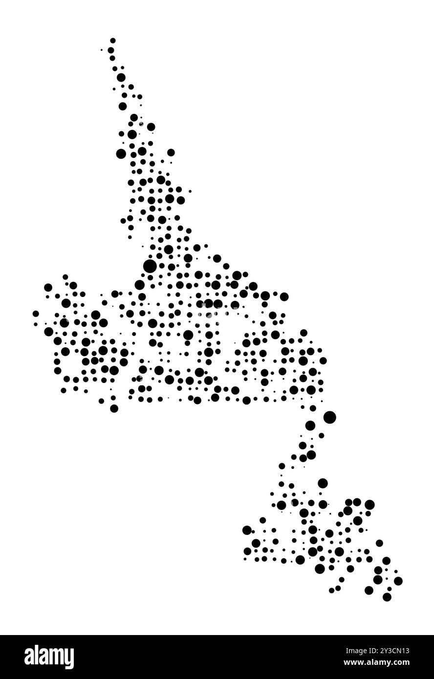 Symbol Map of the Province Newfoundland and Labrador (Canada) showing ...