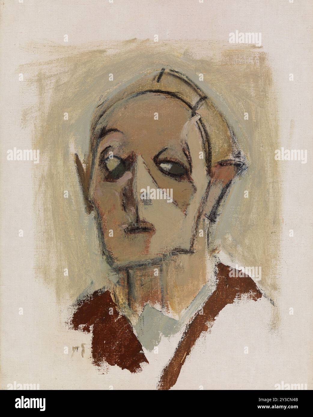 Self-Portrait, en face I, 1945 Stock Photo - Alamy