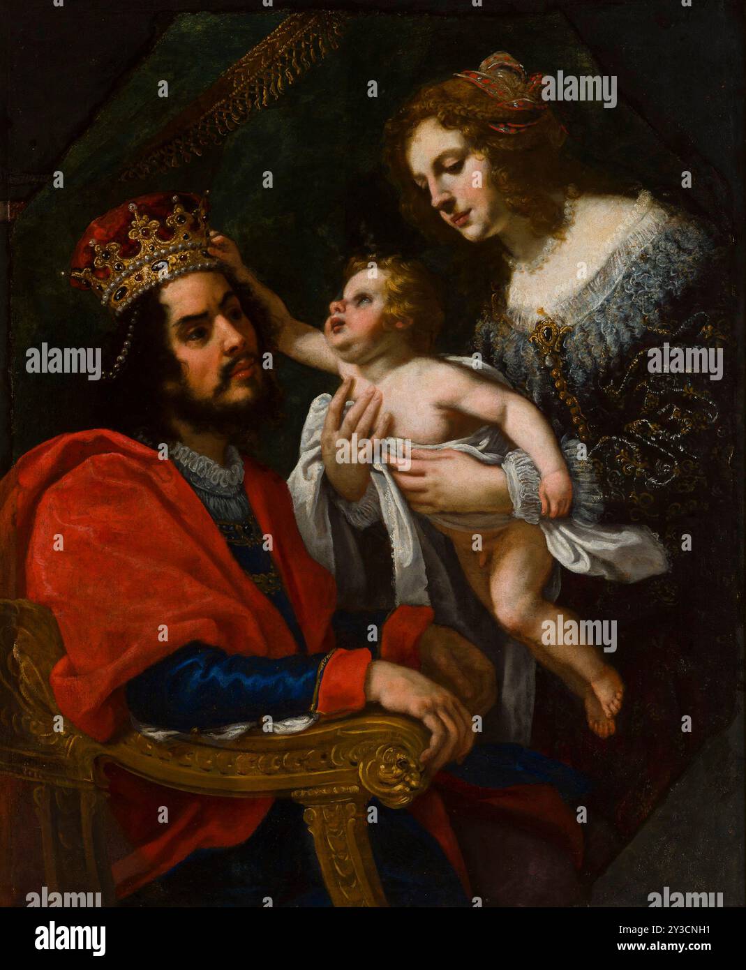 Pharaoh's daughter presents Moses, 1592-1664 Stock Photo - Alamy