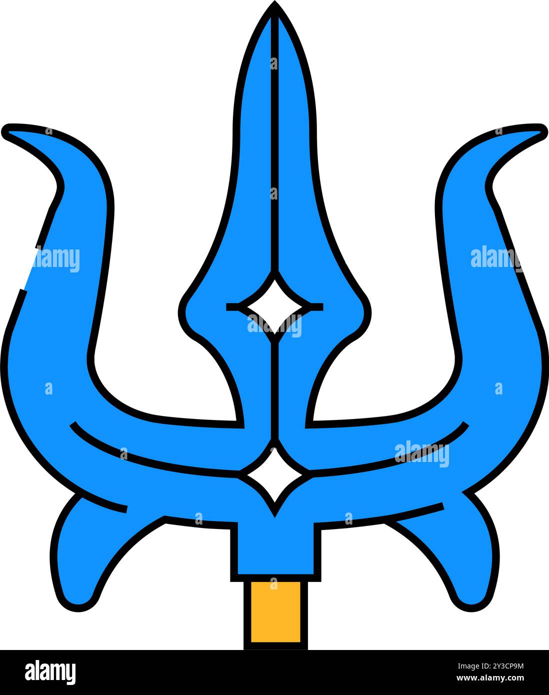 durga trident trishul icon color illustration Stock Vector Image & Art ...
