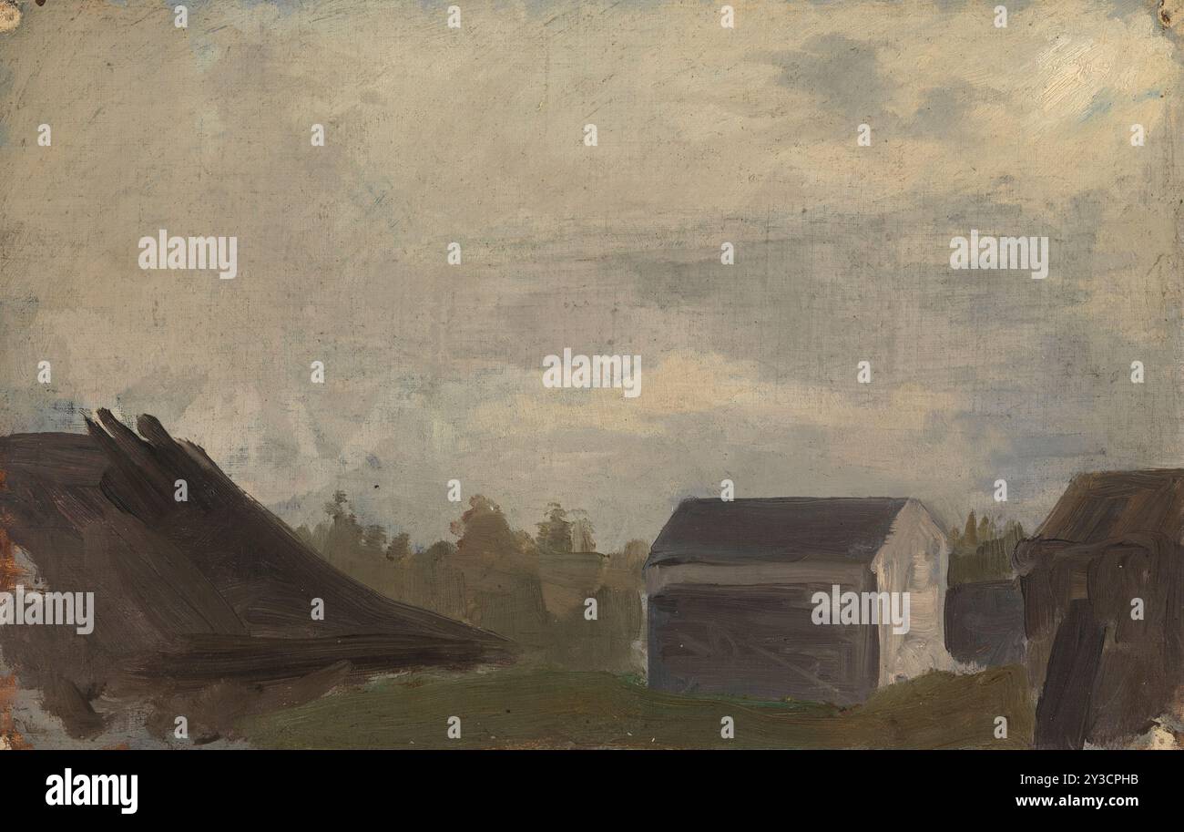 Landscape Study, 1870 Stock Photo - Alamy