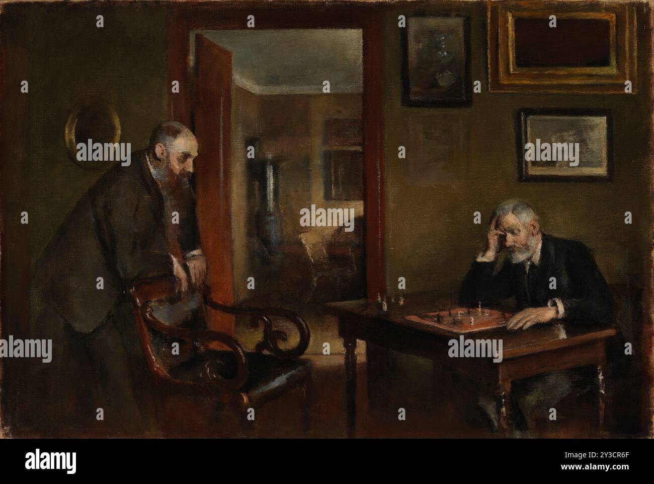 Chess players, 1870-1914 Stock Photo - Alamy