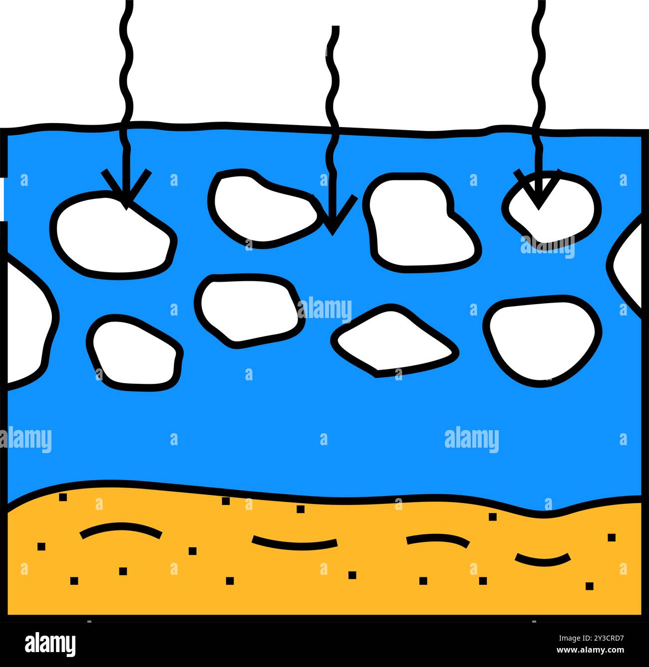 soil permeability hydrogeologist icon color illustration Stock Vector ...