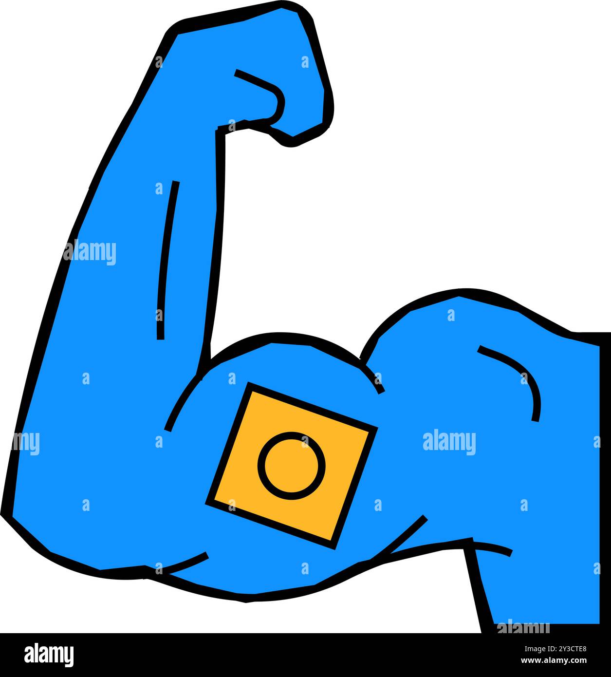 patch nicotine medical therapy icon color illustration Stock Vector ...