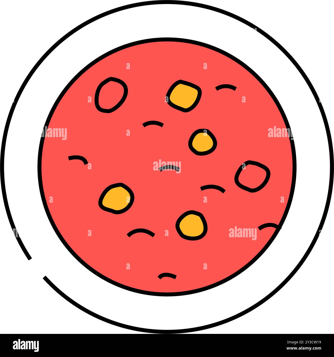 menudo soup mexican cuisine icon color illustration Stock Vector Image ...