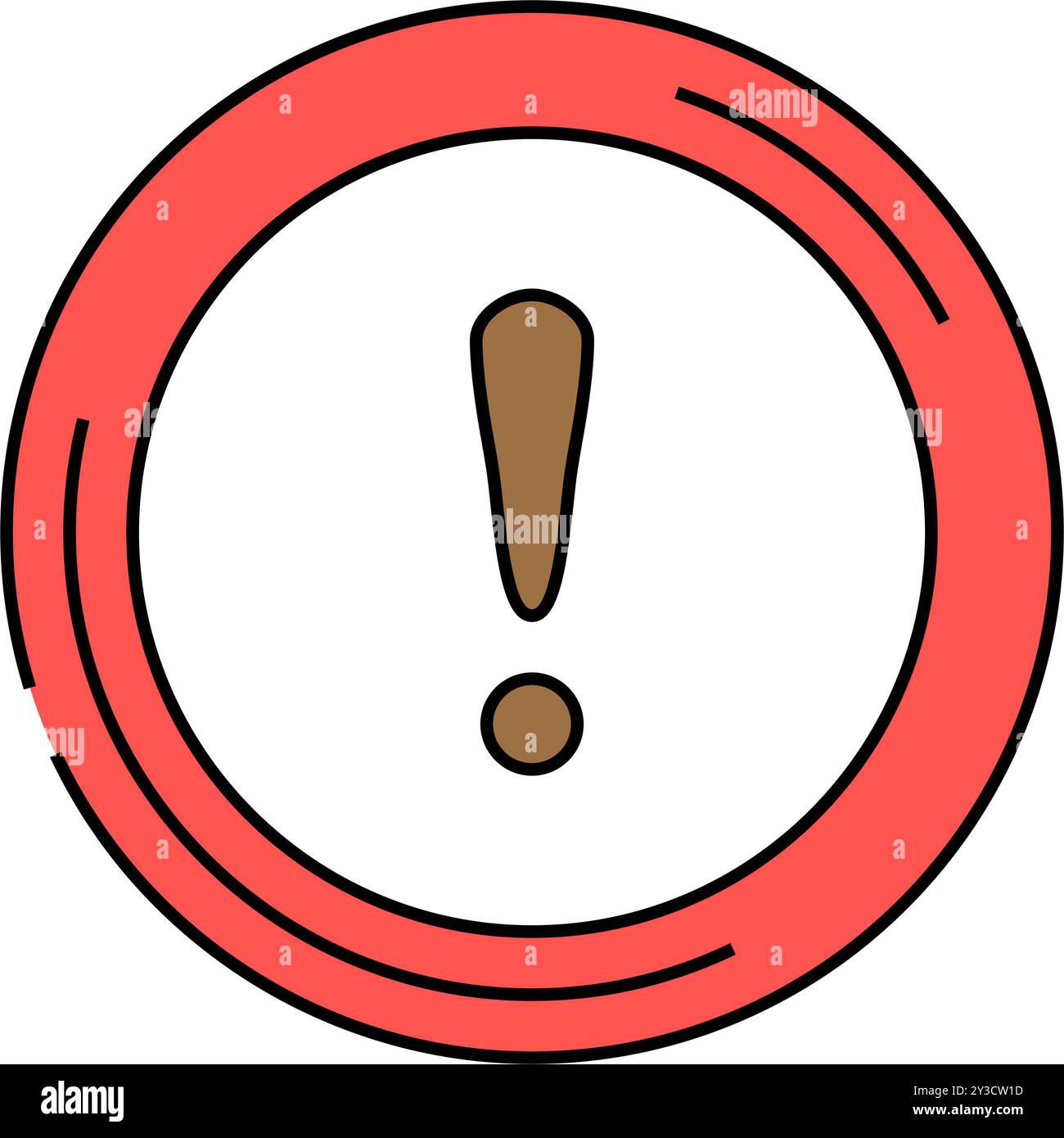 attention alert icon color illustration Stock Vector Image & Art - Alamy