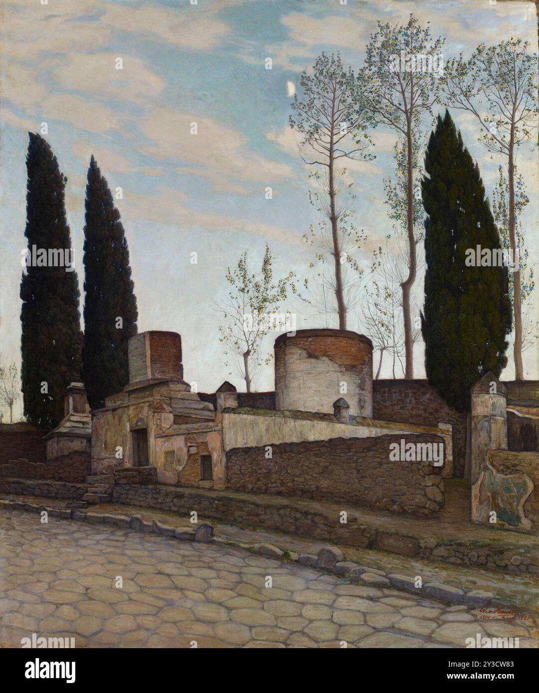 Street of Tombs in Pompeii, 1902 Stock Photo - Alamy