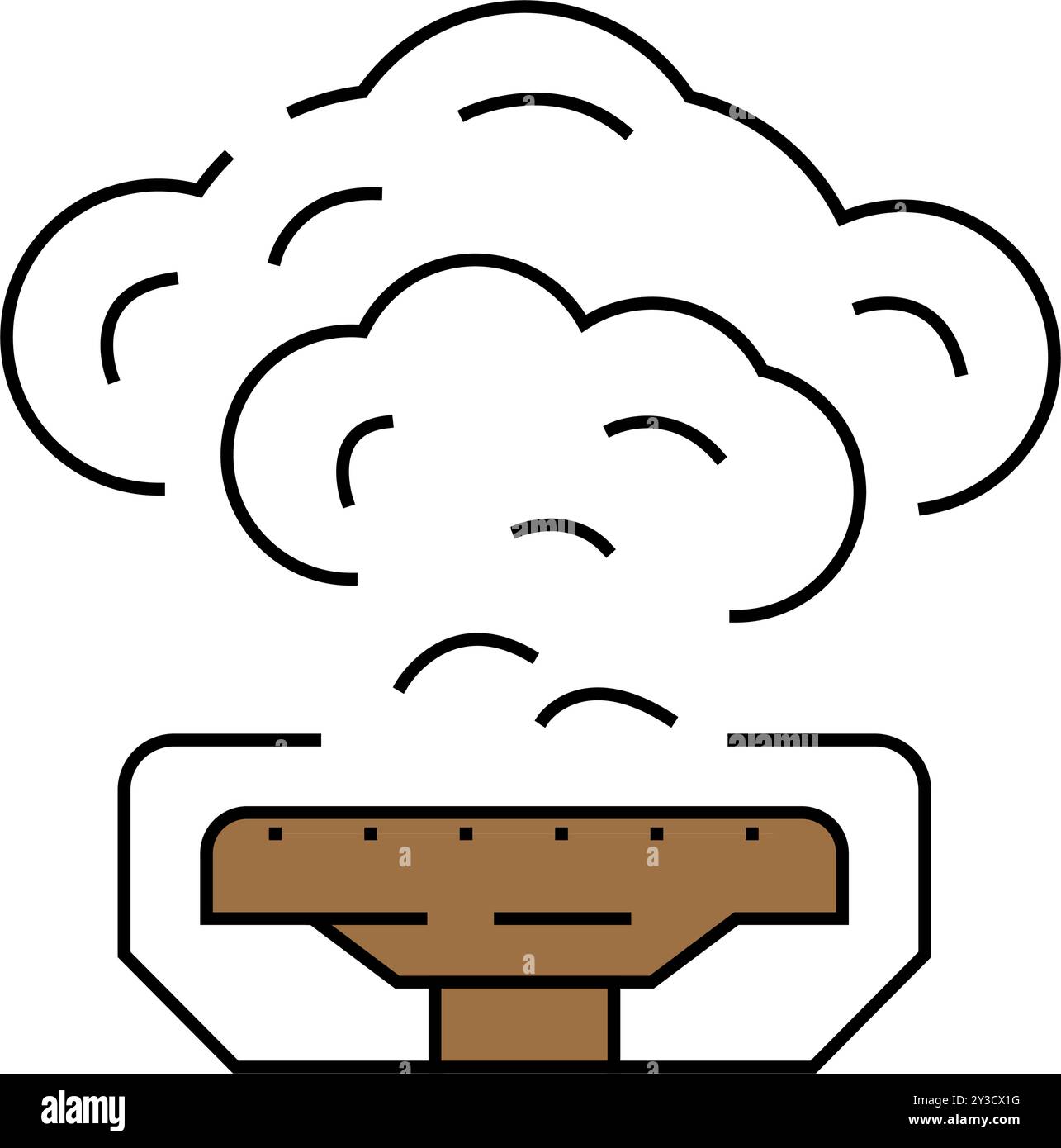 Vapour smell icon color Cut Out Stock Images & Pictures - Alamy