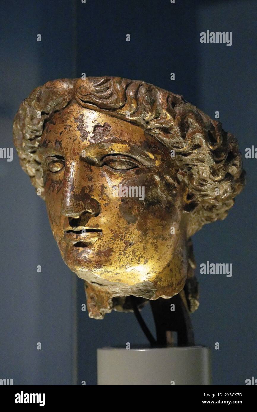 Interior view, Goddess Sulis Minerva Head, Temple Courtyard, The Roman ...