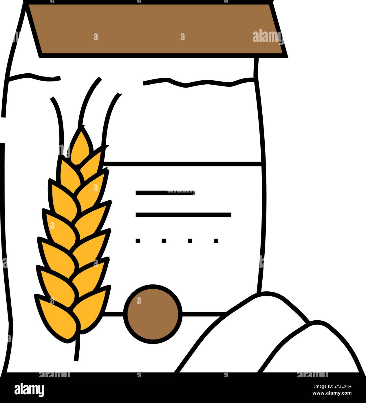 Flour barley icon color Cut Out Stock Images & Pictures - Alamy